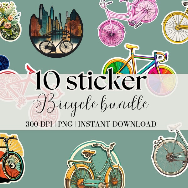 Bicycle Stickers - Etsy