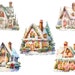 Christmas Cottage Watercolor Bundle, Winter House Clipart, Cottage in ...