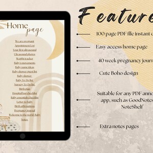 Pregnancy Journal Digital Pregnancy Journal Digital Planner for Mom to ...
