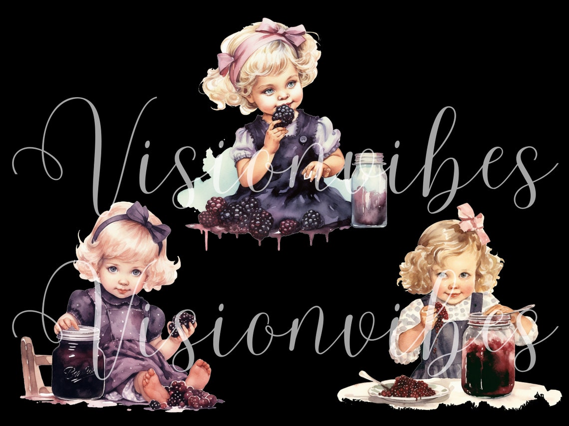 Retro Girl Clipart Bundle Retro Girl Clip Art Summer Clipart - Etsy