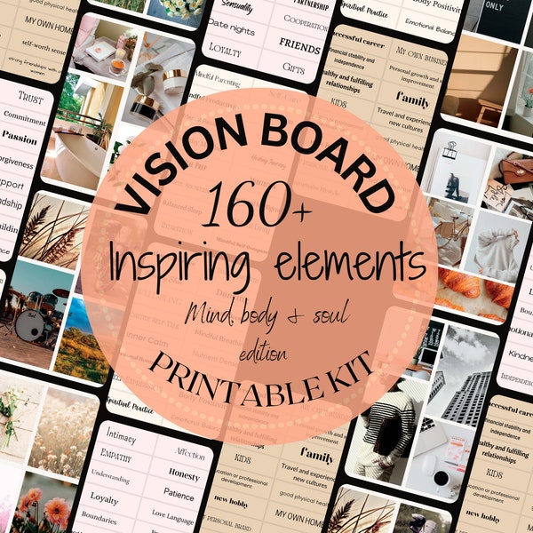 Vision Board Printables - Etsy
