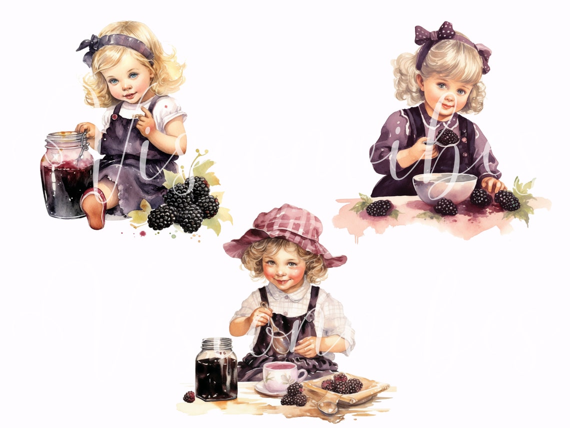 Retro Girl Clipart Bundle Retro Girl Clip Art Summer Clipart - Etsy