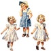 Watercolor Girl Clipart Bundle Vintage Girl Digital Image Junk Journal ...