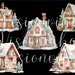 Christmas Cottage Watercolor Bundle, Winter House Clipart, Cottage in ...