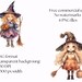 Little Witch Clipart Bundle Watercolor Witch Clipart Cute - Etsy