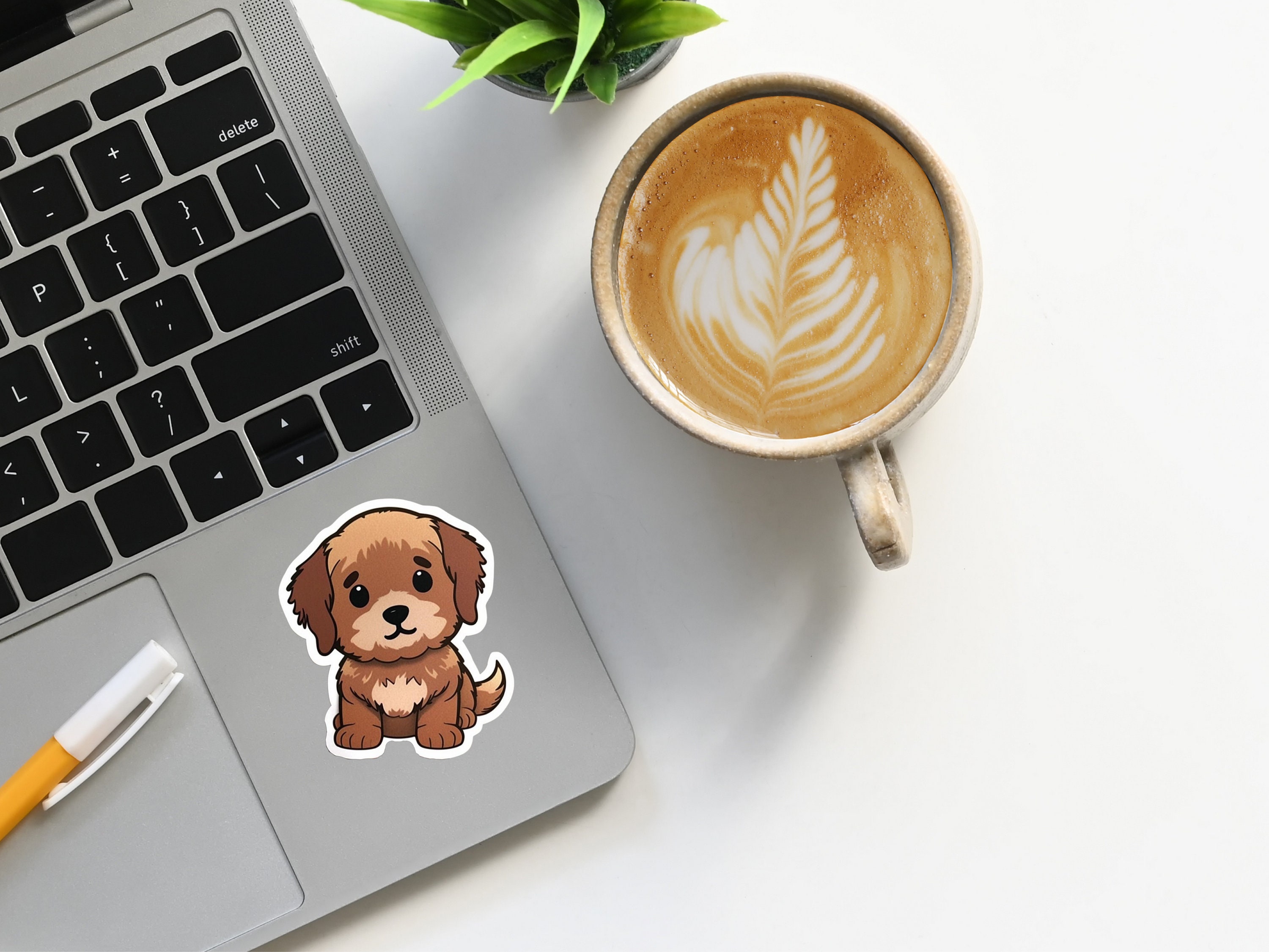 Puppy Stickers Dog Printable Stickers Cute Ai Art Digital Download ...