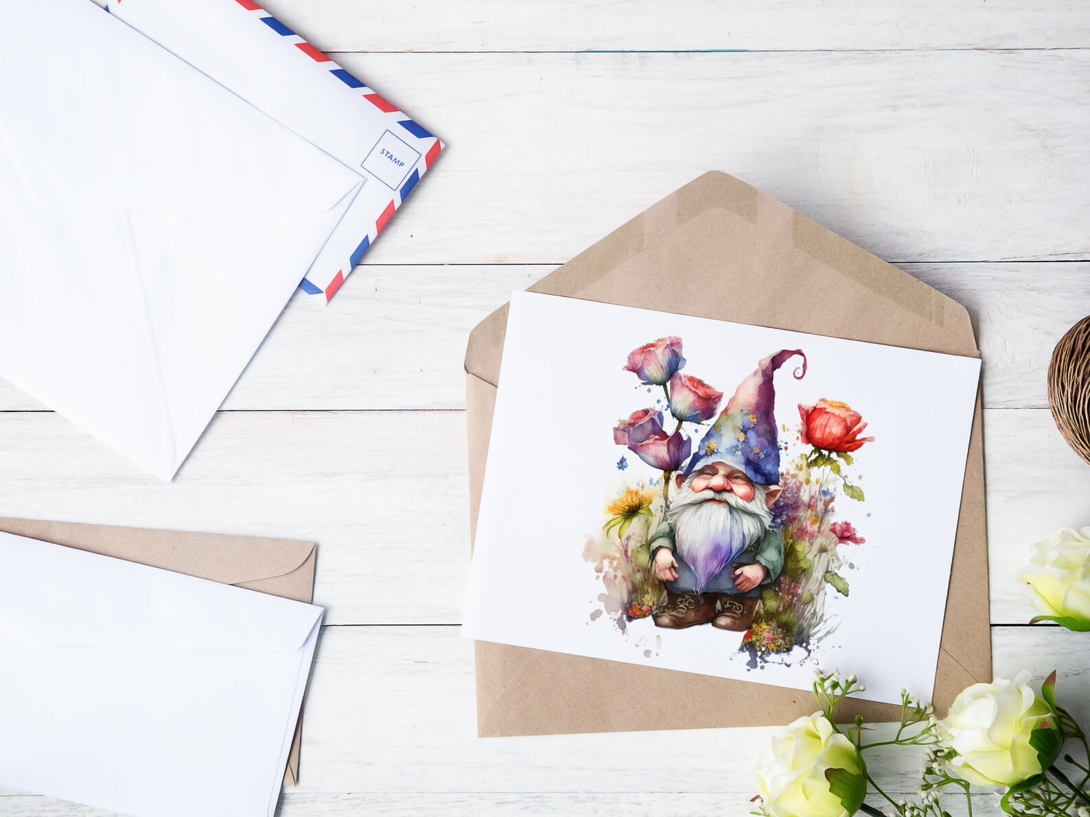 Gnome Clipart Bundle Watercolor Gnomes Clipart Gnomes Png - Etsy