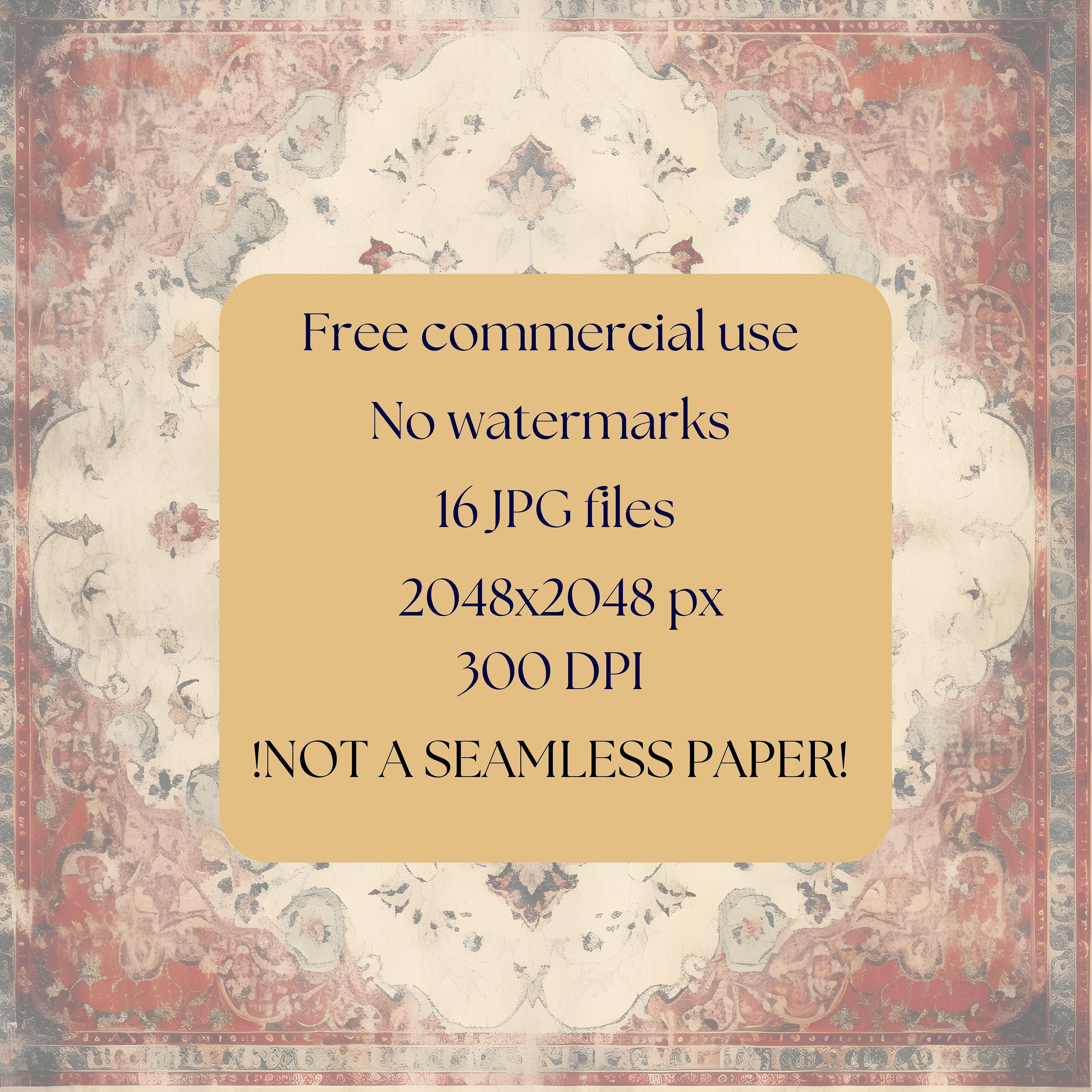 Printable Persian Rug Digital Paper, Carpet Digital Paper, Ornament ...