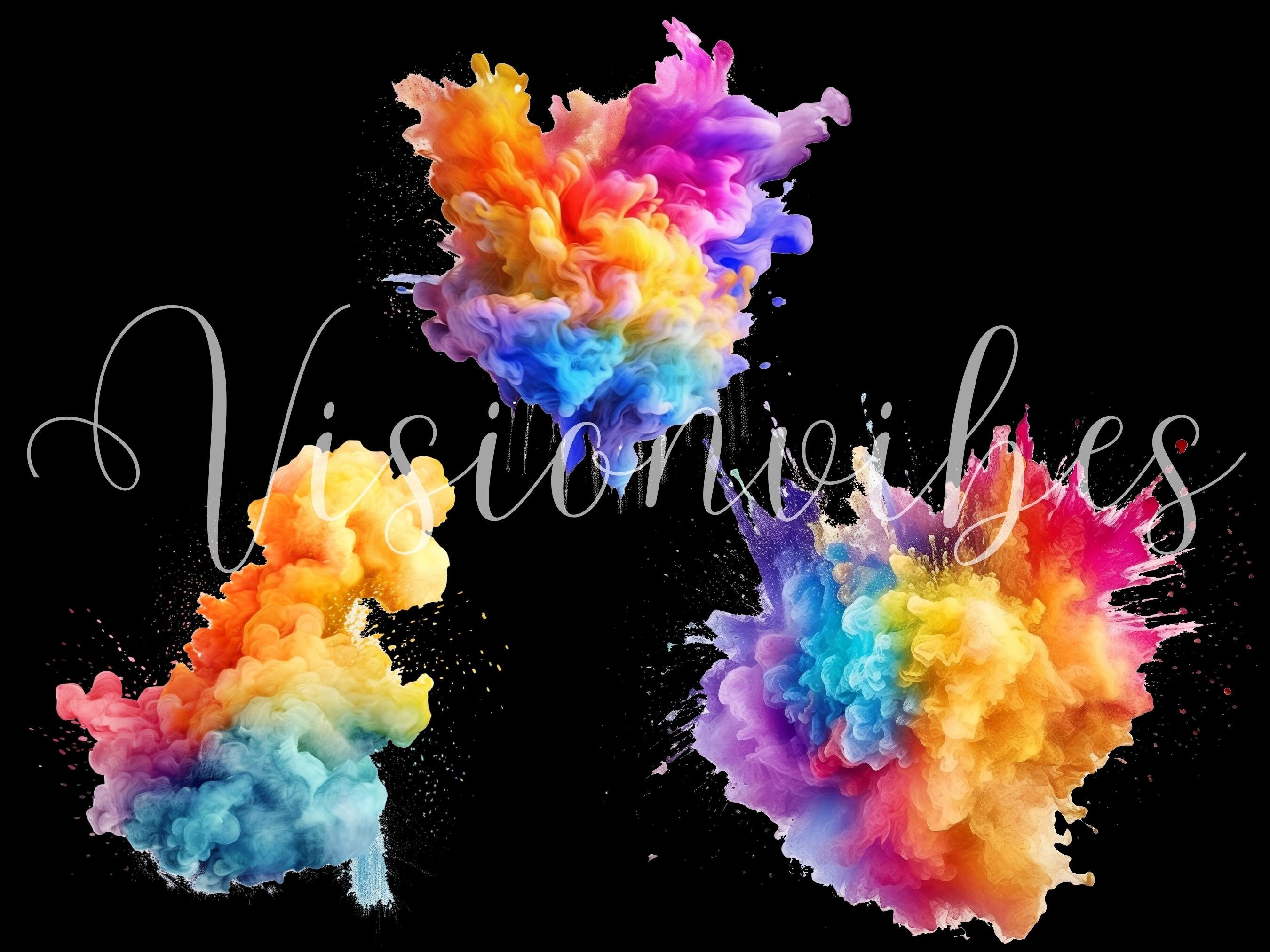 Rainbow Splash Clipart Bundle Watercolor Rainbow Clip Art Summer ...