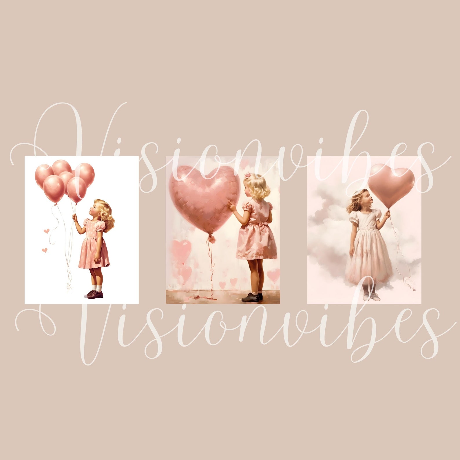 Printable Love Digital Paper, Heart Digital Paper, Valentines Day ...