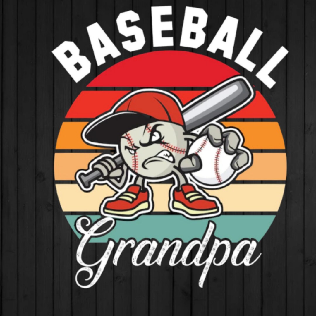 Baseball Grandpa PNG Image Baseball Letter Design - Etsy