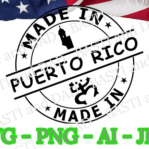 Puerto Rico Svg - Etsy