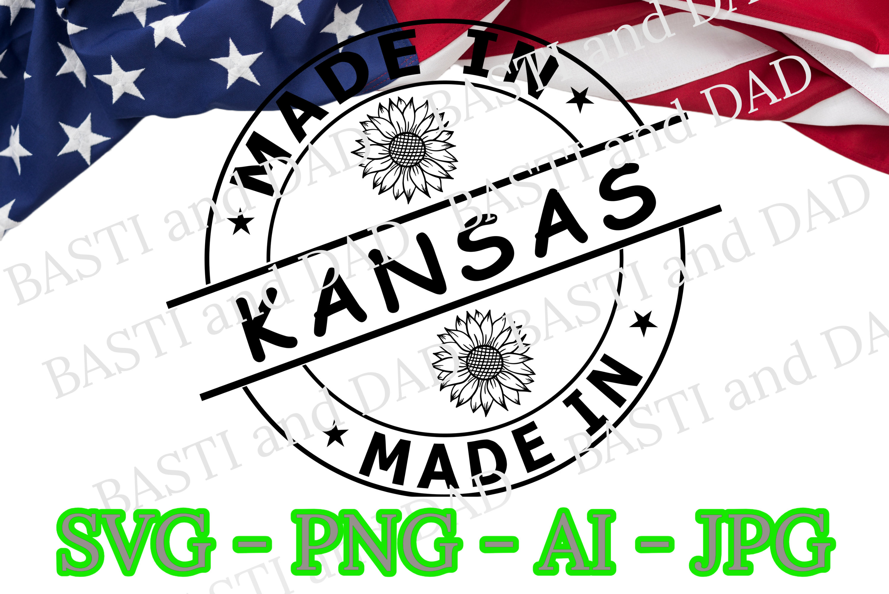 Made in Kansas Svg Kansas Svg United States Png US State - Etsy