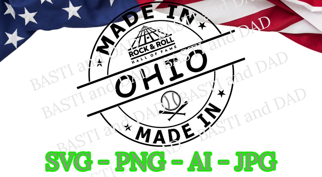 Made in Ohio Svg, Ohio Svg, United States Png, US State Svg, Ohio Stamp ...