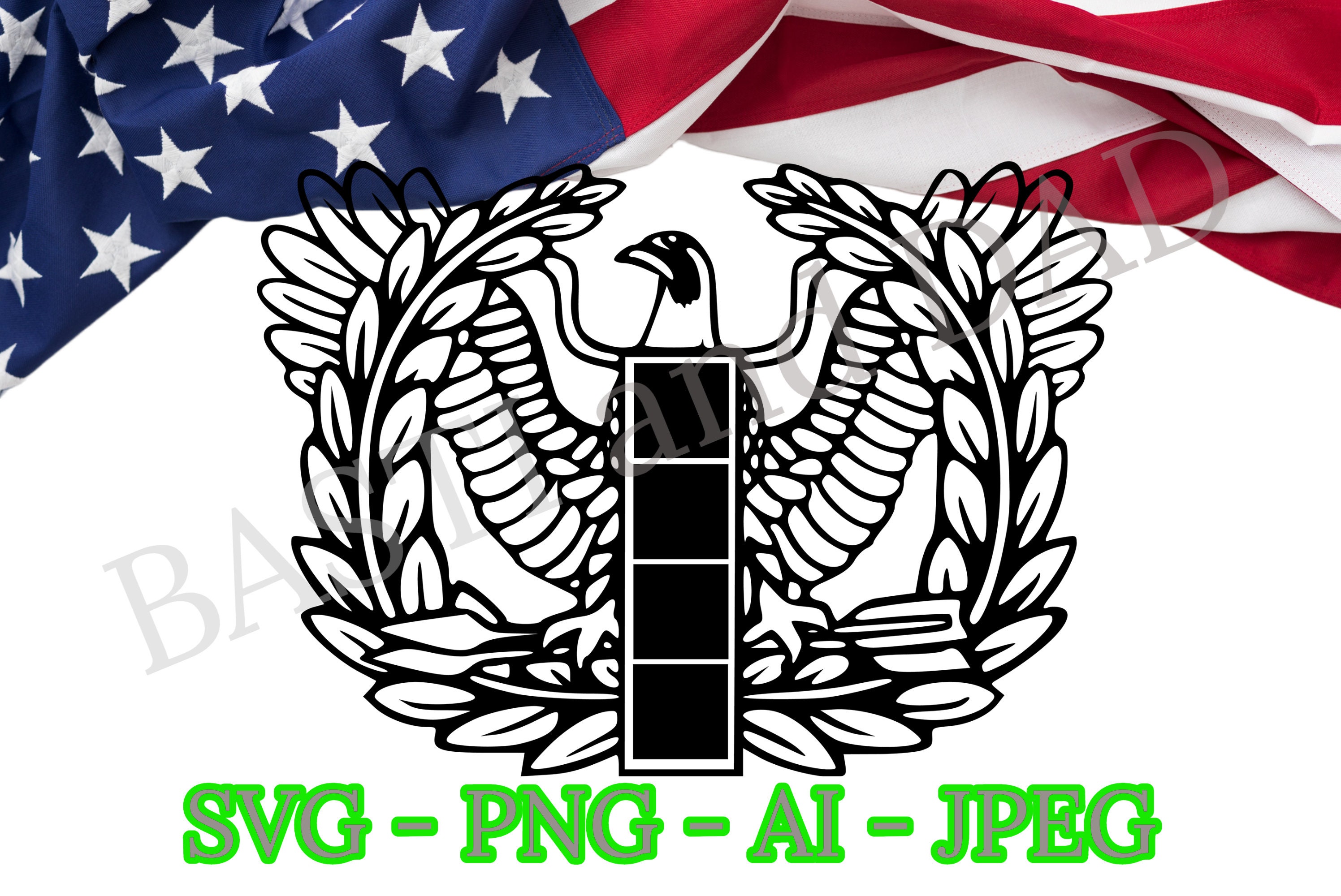 US Army Warrant Officer Rising Eagle Logo SVG PNG Ai and - Etsy Israel