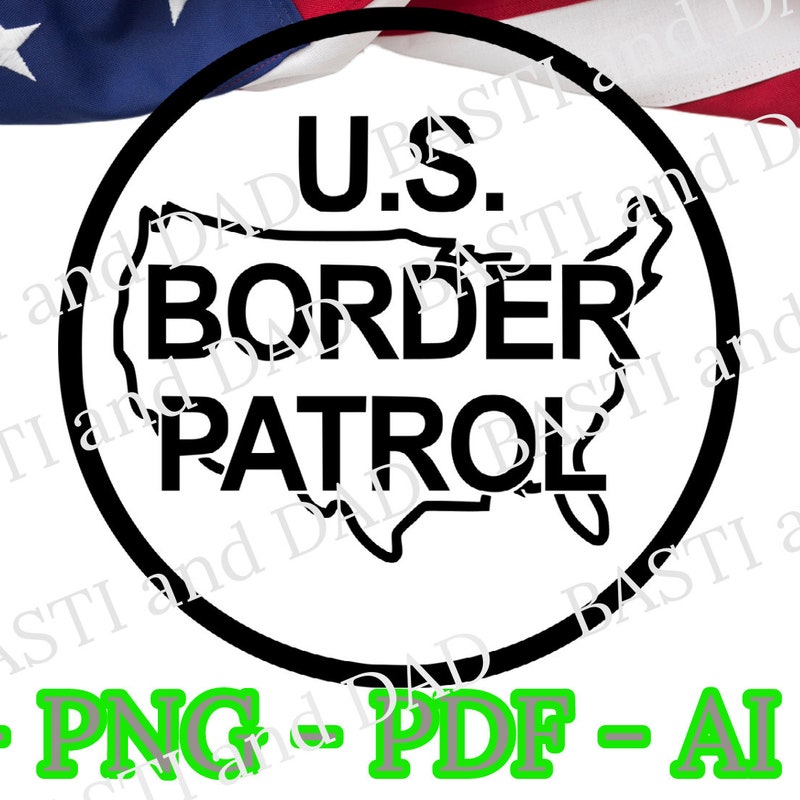 Vector Art Border Patrol - Etsy UK