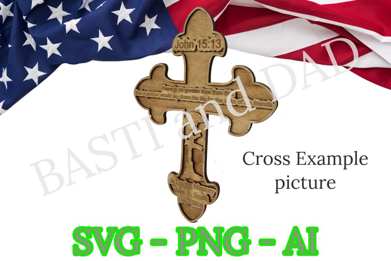 US Air Force Cross SVG We Fly We Fight Png Double Layer Png - Etsy ...