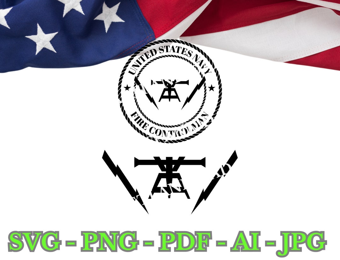 US Navy Fire Controlman FC MOS Svg, Png Ai and Jpg, Digital Download ...