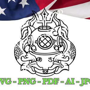 US Army Master Diver Insignia Badge SVG, PNG, Ai and Jpg, Special ...