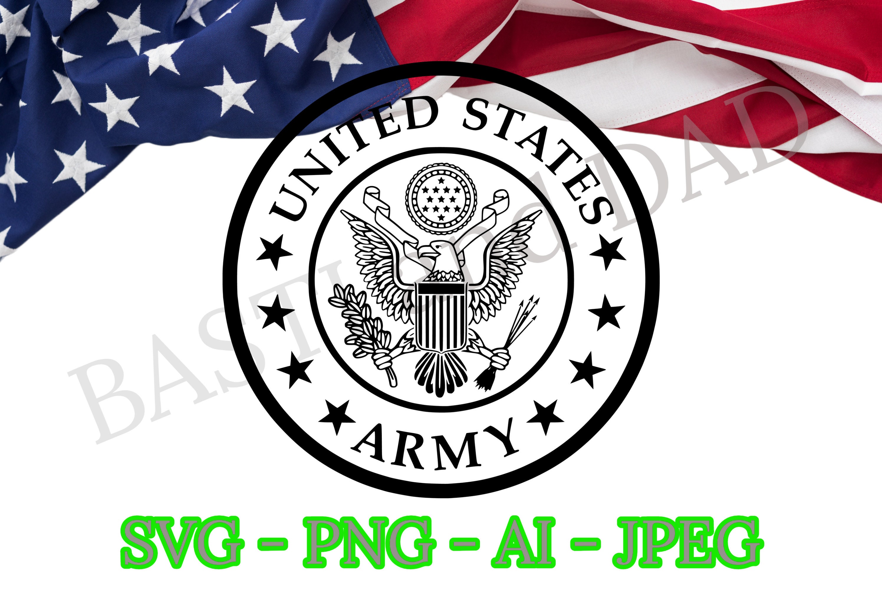 US Army Seal SVG, PNG, Ai and Jpeg, Special Forces, Airborne Ranger ...