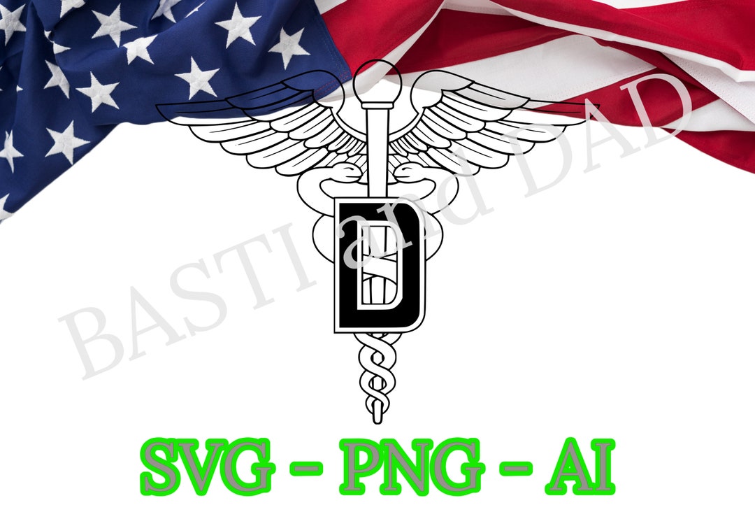 Army Dental Corps Branch Insignia Svg, Dentist US Army SVG, Png, Ai and ...