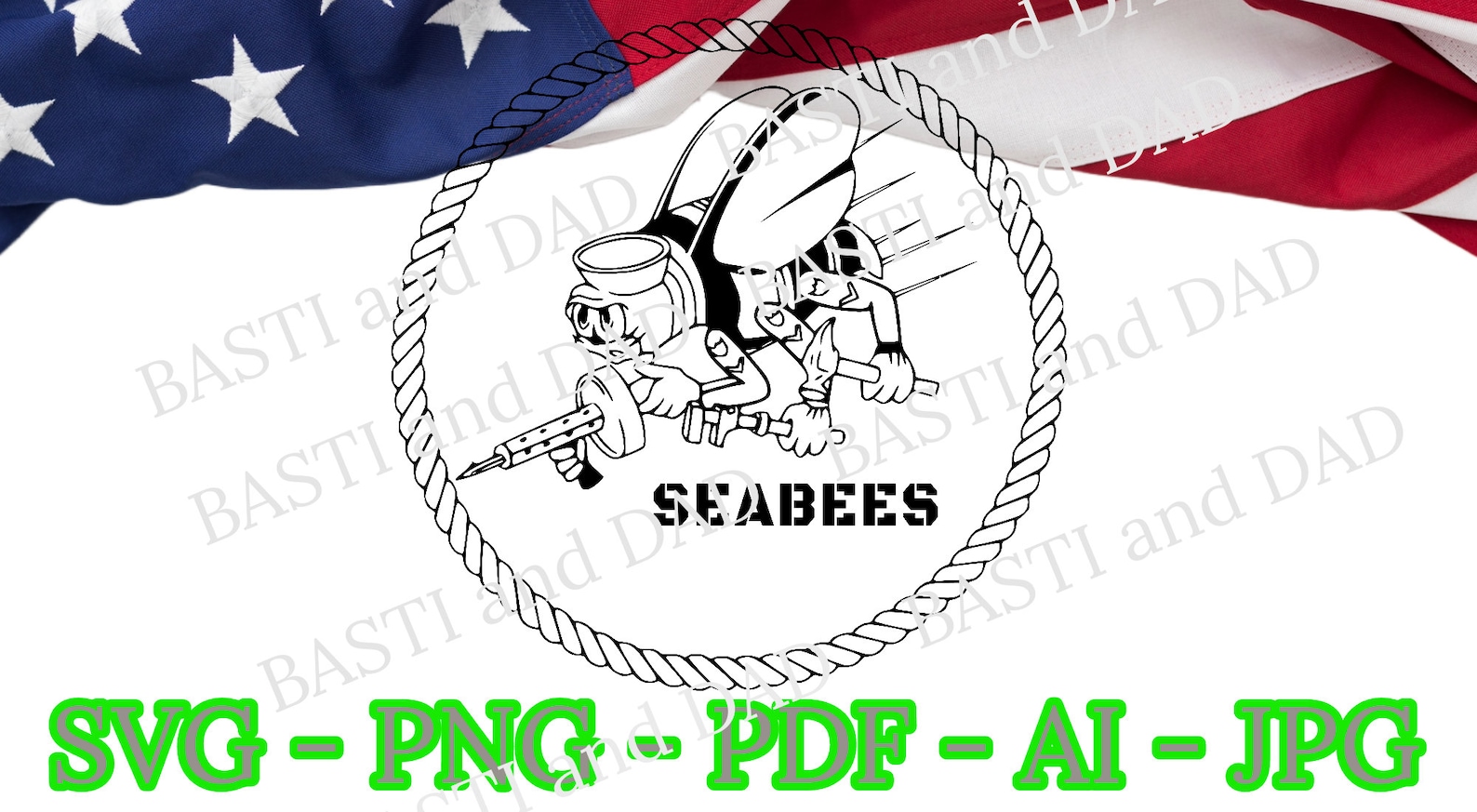 US Navy Seabees Logo SVG, PNG, Ai, Pdf, Vector and Jpeg Seal's, We Build We Fight Logo, Seabee ...