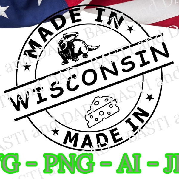 Wisconsin Svg - Etsy