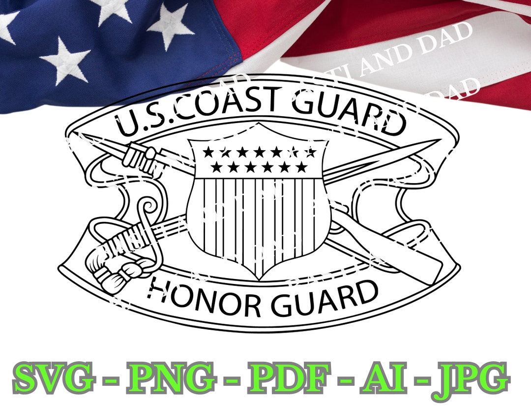 Coast Guard Honor Guard Insignia SVG: Semper Paratus (digital Files) - Etsy