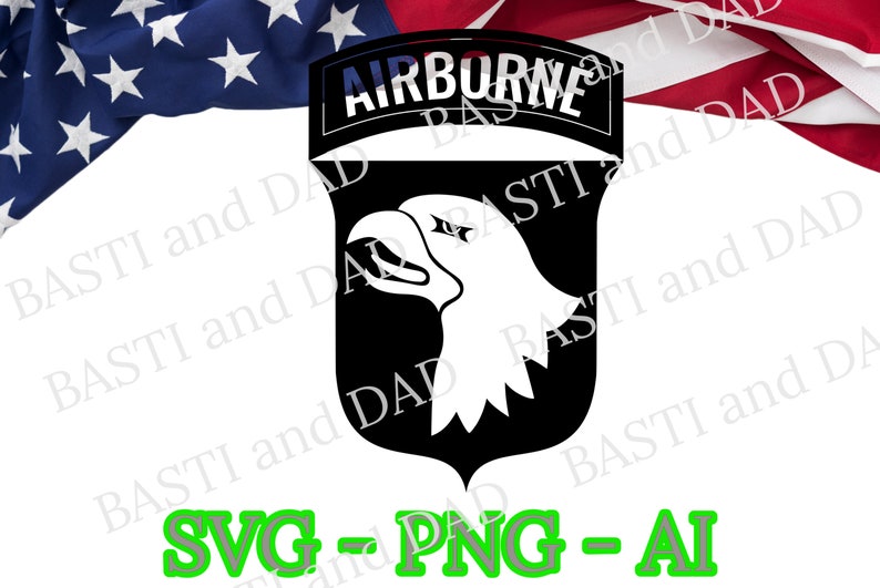 US Army Airborne Divisions SVG, PNG, Ai and Jpeg Ranger, Airborne ...