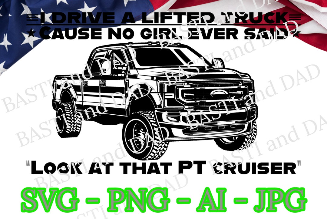 Lifted Truck SVG, Funny Truck Saying, Diesel Truck SVG, Pickup Truck ...