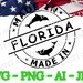 Made in Florida Svg, Florida Svg, United States Svg, US State Svg ...