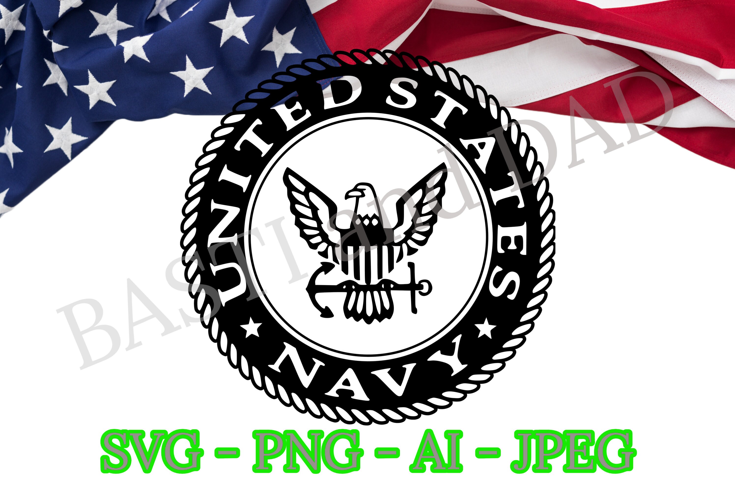 US Navy Logo SVG PNG Ai and Jpeg Seal's Semper Fortis - Etsy Canada