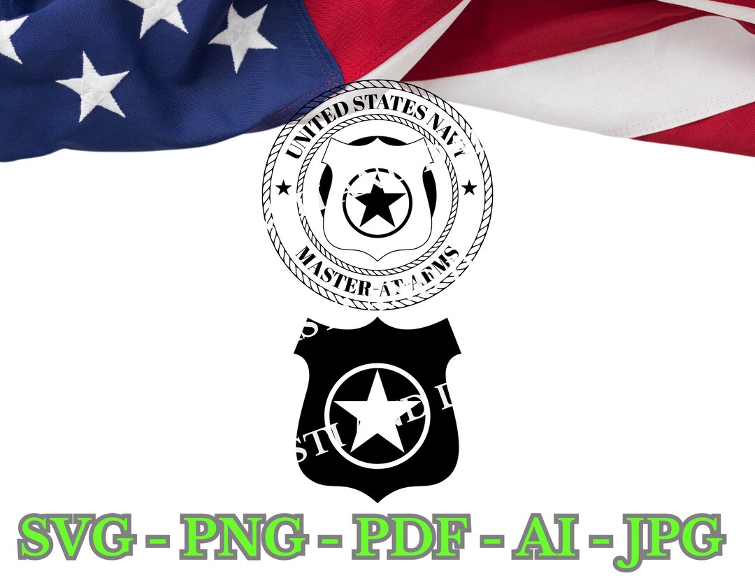 US Navy Master at Arms MA MOS Svg, Png Ai and Jpg, Digital Download ...