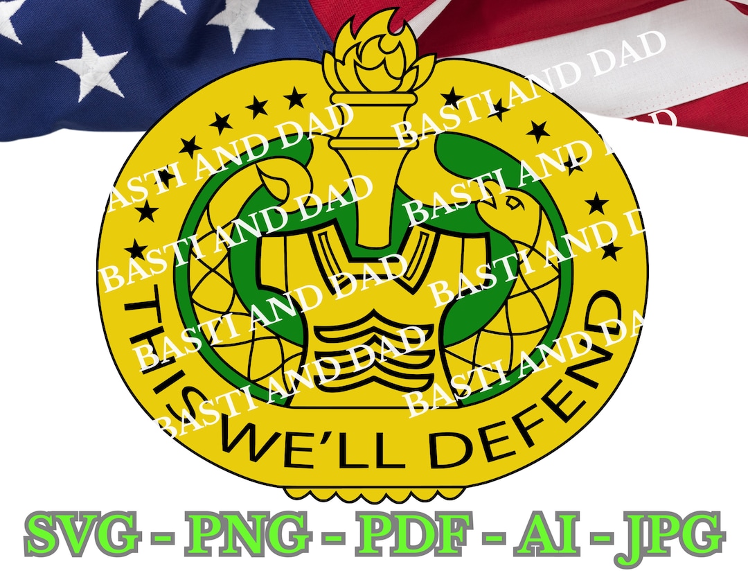 Army Drill Sergeant Identification Badge SVG, PNG, Ai and Jpeg, Color ...