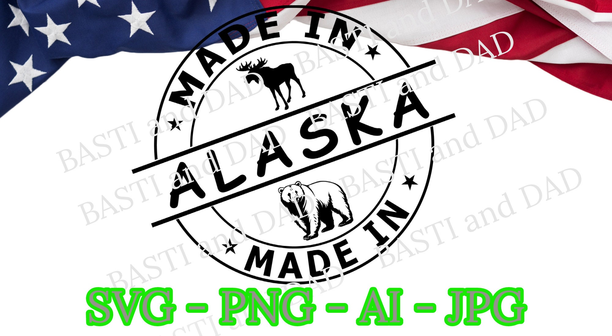 Made in Alaska Svg Alaska Svg United States Png US State - Etsy