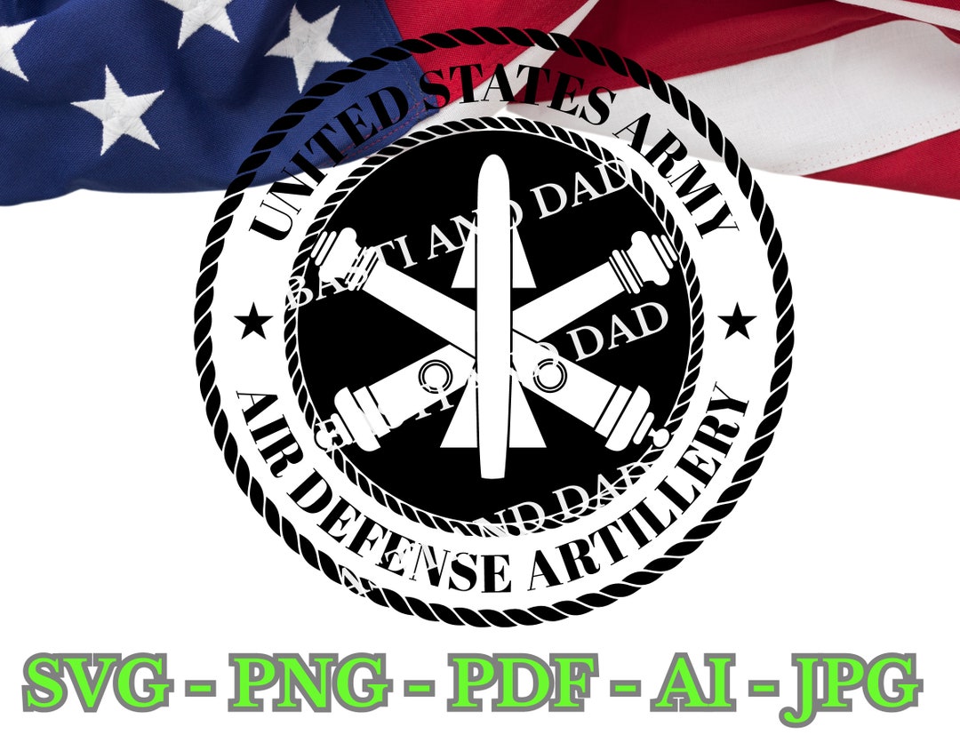 Air Defense Artillery Branch Insignia Svg, Artillery US Army SVG, ADA ...