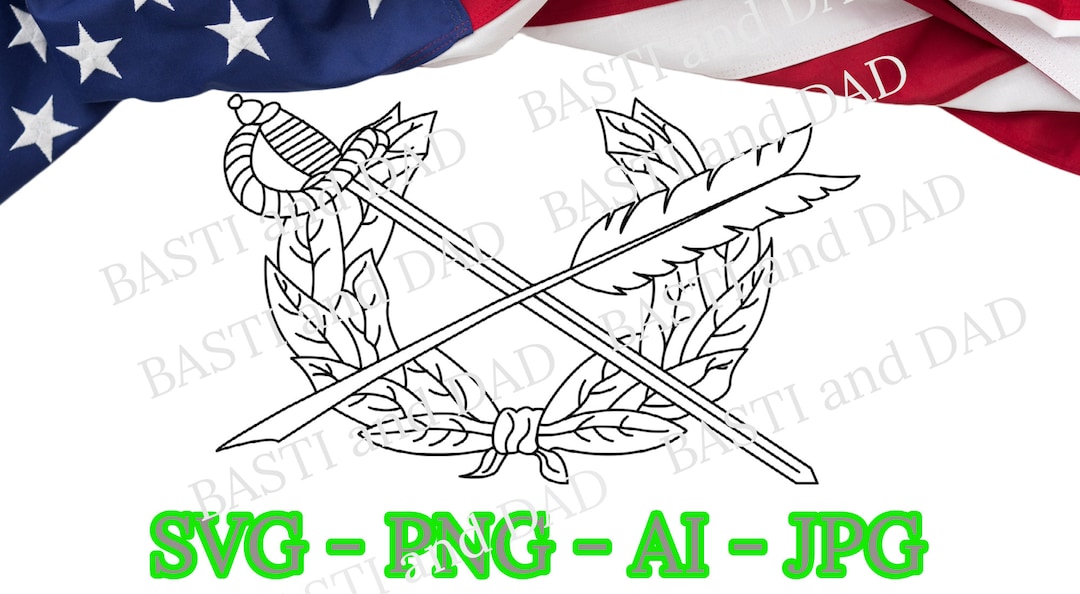 Army Judge Advocat Corps Branch Insignia Svg, JAG Corps US Army SVG ...
