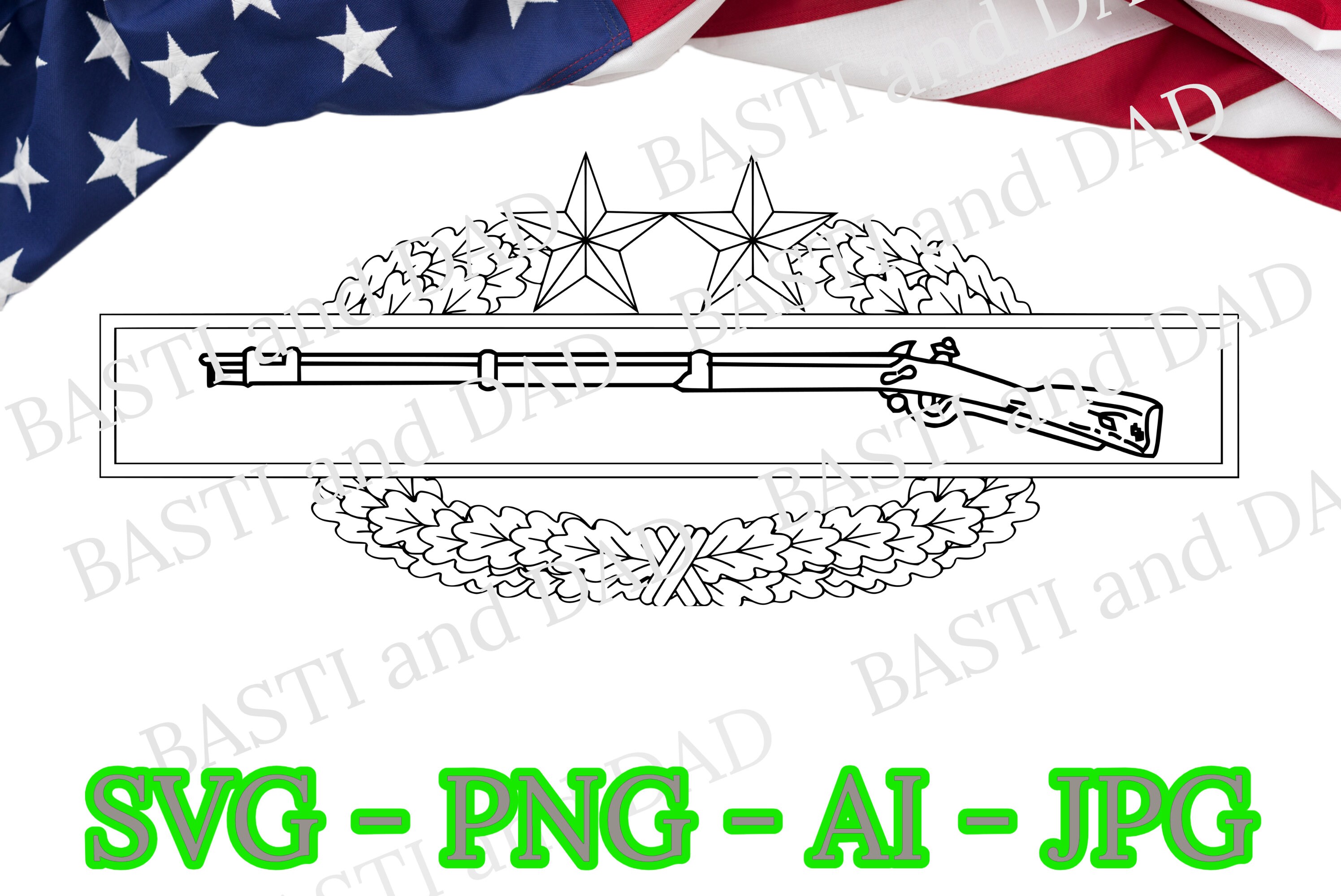 US Army 3rd Award CIB Logo Svg PNG Ai and Jpeg Army Strong - Etsy UK