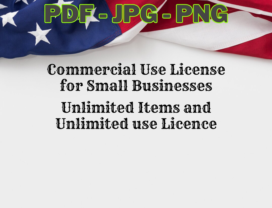 Commercial Use License Unlimited Designs for Small Businesses and ...