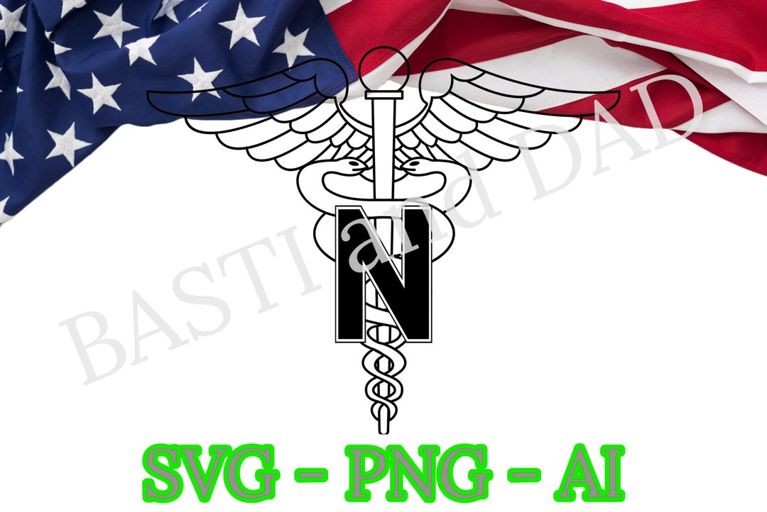 US Army Nurse Corps Branch Insignia Svg, Nurses US Army SVG, Png, Ai ...