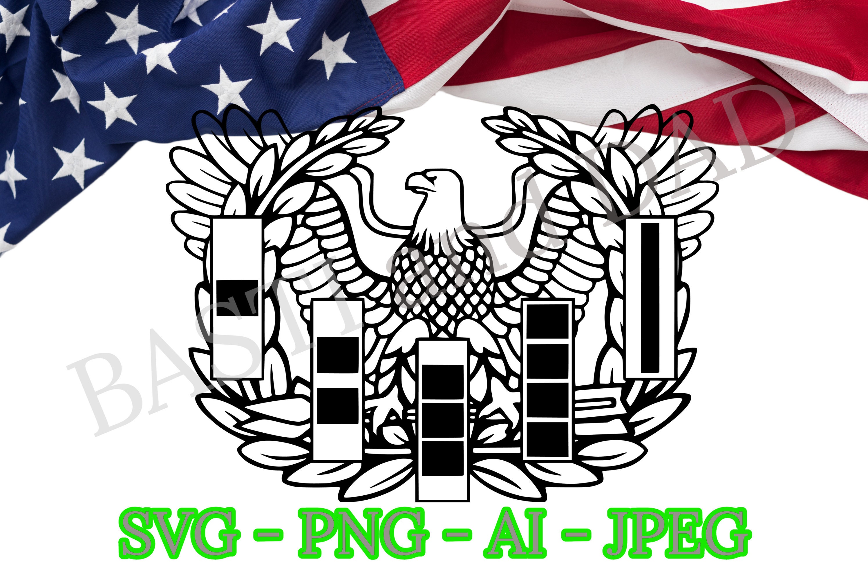 US Army Warrant Officer Rising Eagle Logo SVG PNG Ai and - Etsy Israel