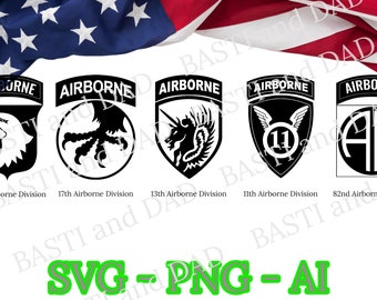 US Army 82nd Skull and Airborne Wings SVG, PNG, Ai and Jpeg, Special ...