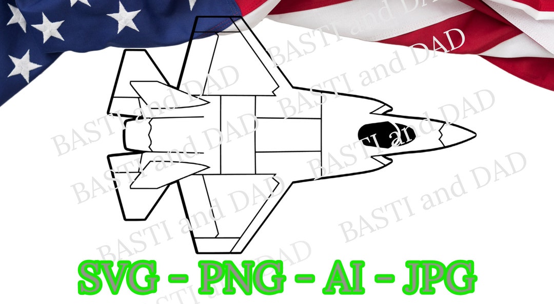 F-35 Lightning II Silhouette Svg, Vector PNG, Fighter Jet F-35 Png ...