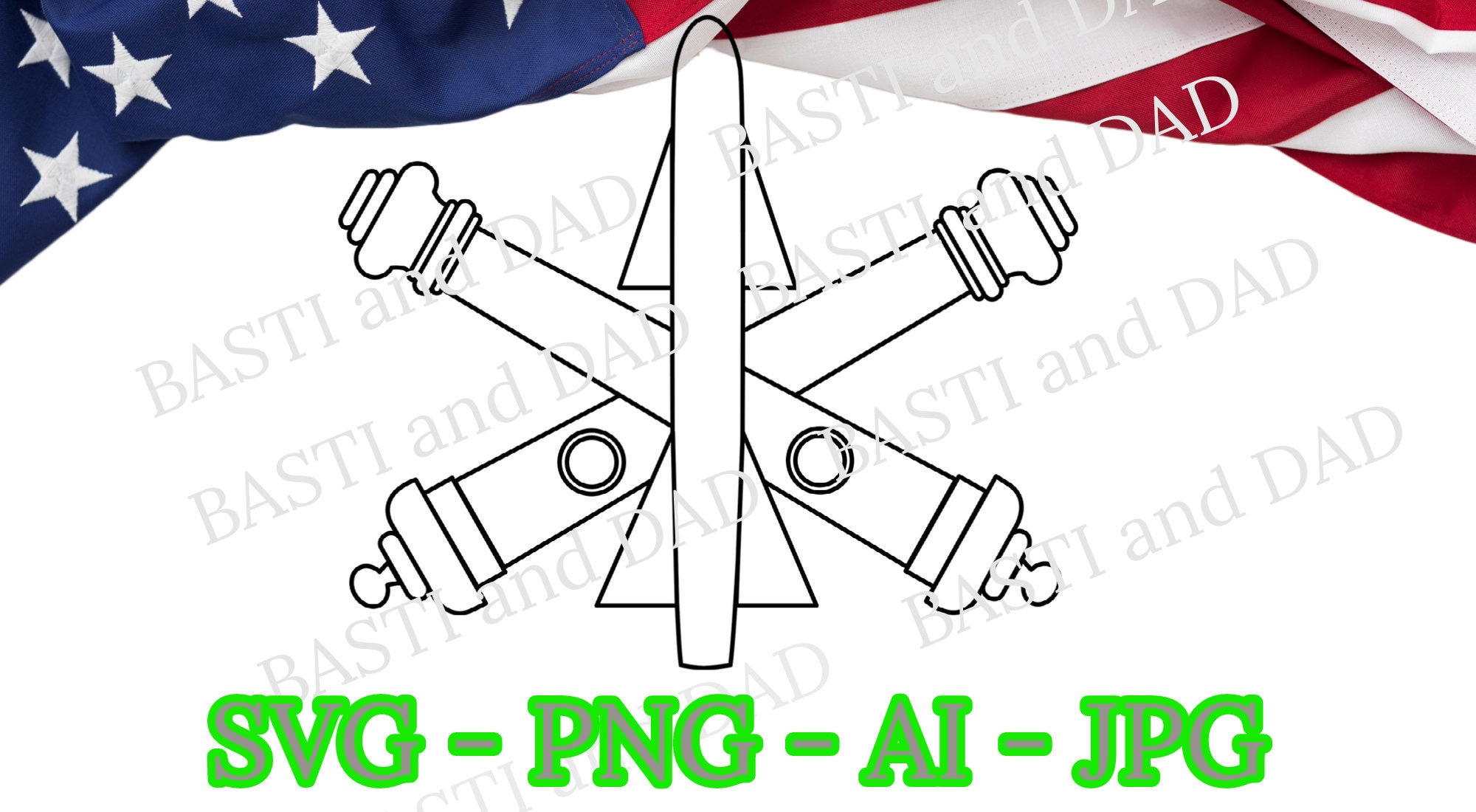 US Army Air Defense Artillery Branch Insignia Svg Air Defense - Etsy