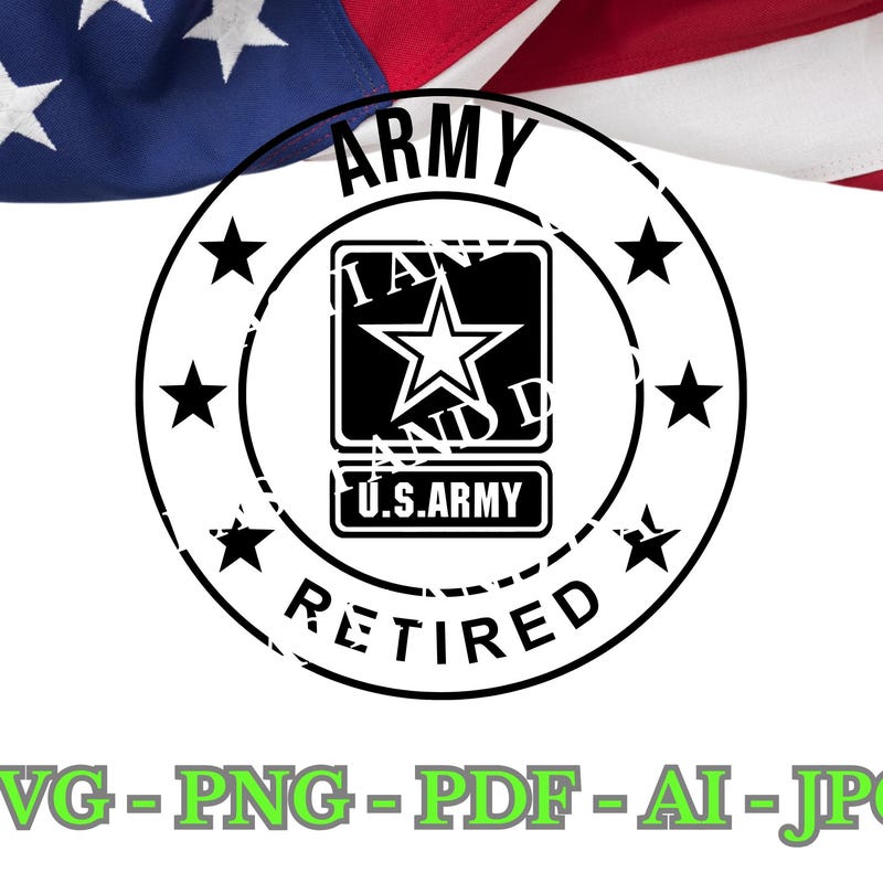 Us Army Retired Svg - Etsy