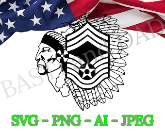 Air Force E9 chief Master Sergeant Plaque male - Etsy