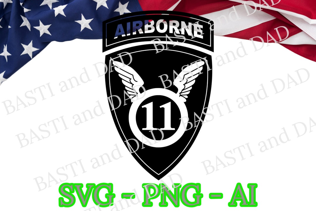 US Army 11th Airborne Division Patch SVG, PNG, Ai and Jpeg Ranger ...