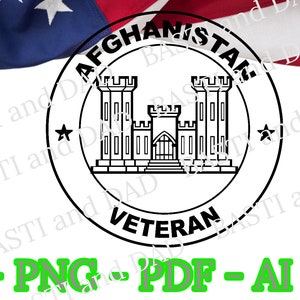 US Combat Engineer Military Veteran SVG, Png, Ai, Pdf and Jpeg, Iraq ...