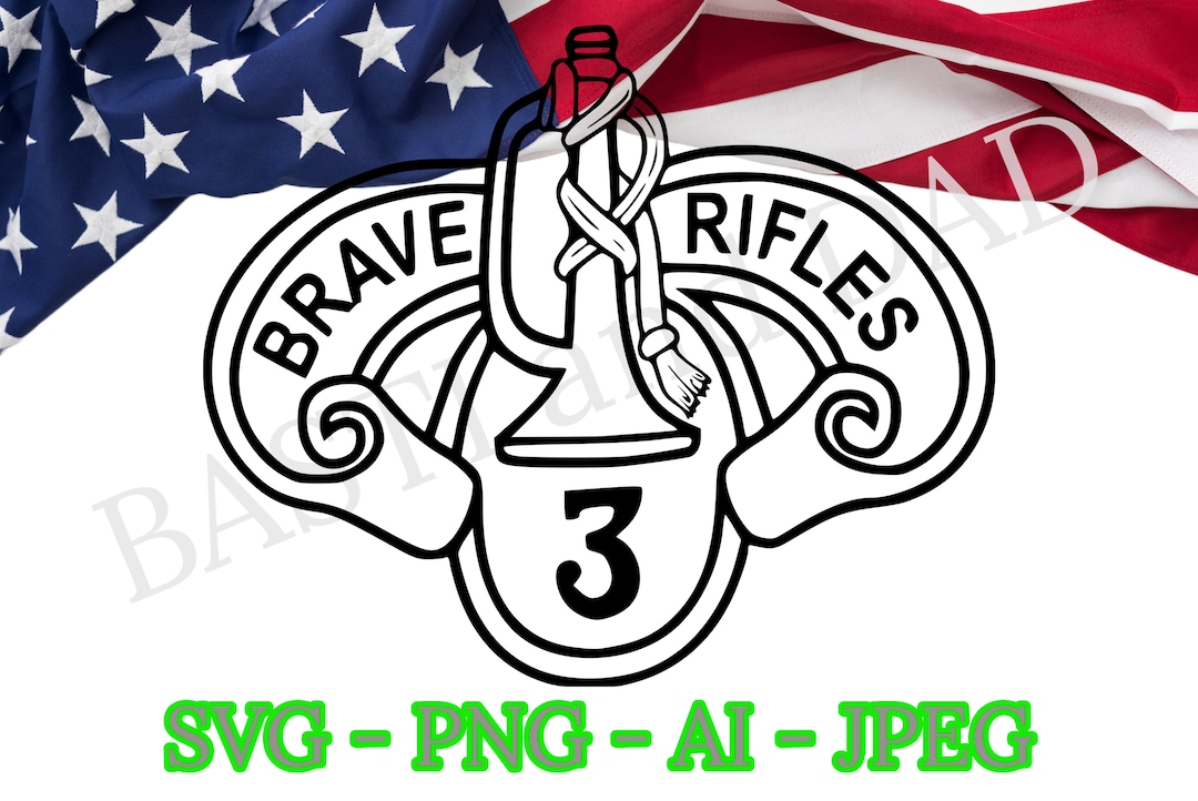 US Army 3rd Cavalry Regiment Brave Rifles Seal SVG, PNG, Ai and Jpeg ...