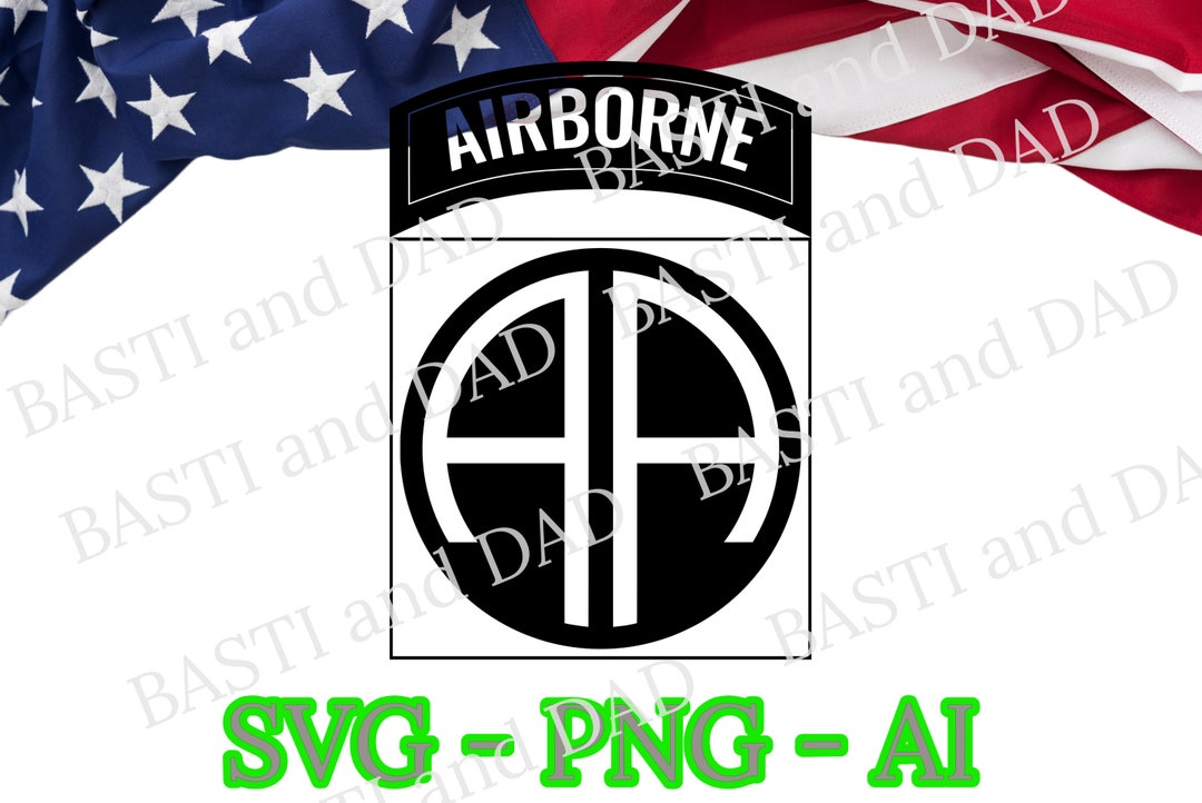 US Army 82nd Airborne Division Patch SVG, PNG, Ai and Jpeg Ranger ...